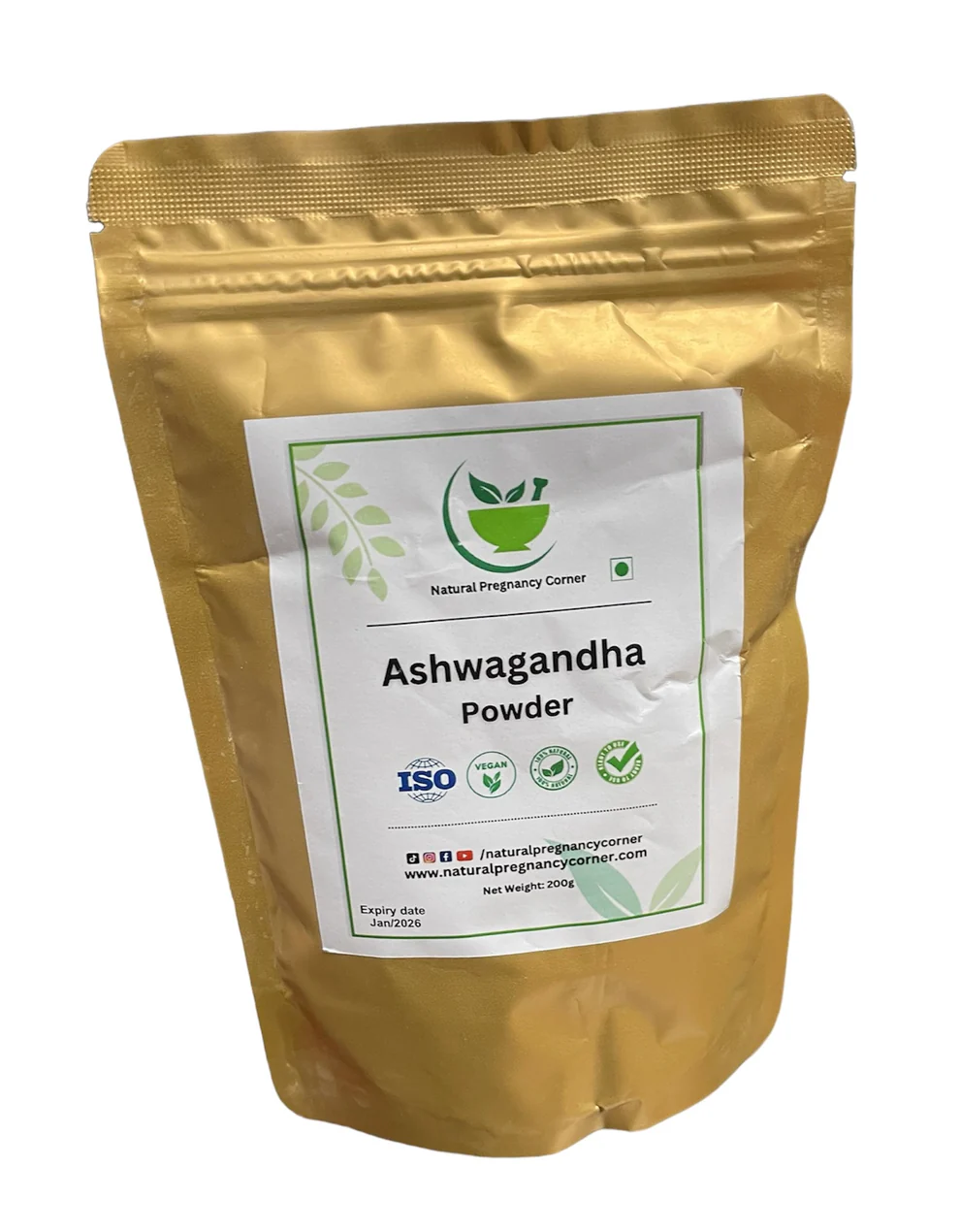 Pure Ashwagandha Powder (Thyroid, Stress Relief, Male/Female Fertility ...